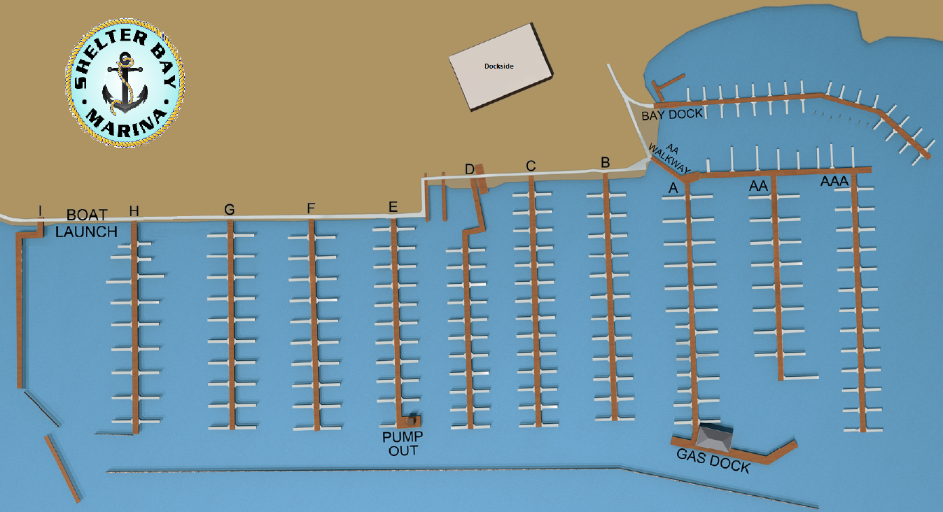 Marina Map | Shelter Bay Marina